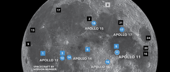 Tranquility Base Moon Map